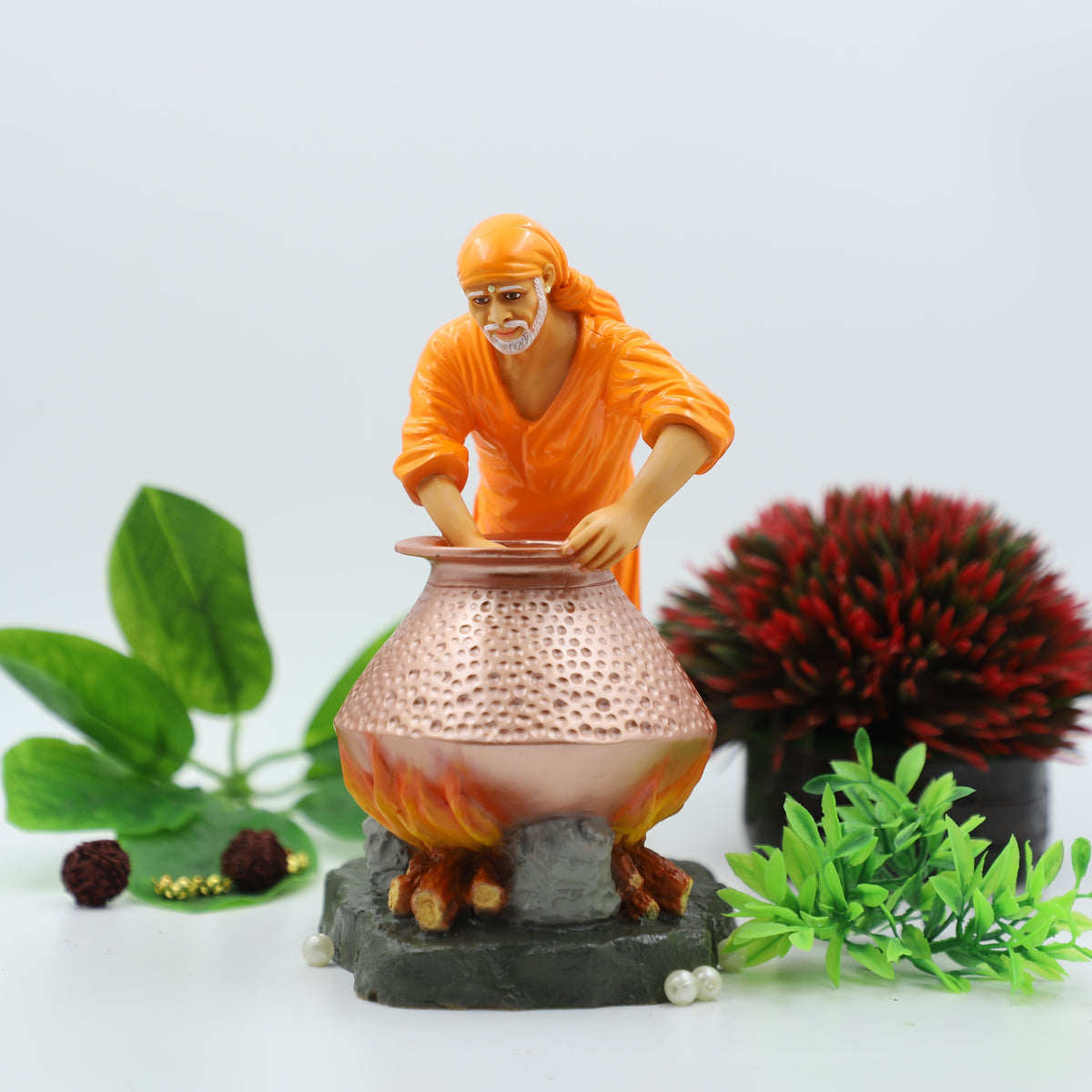 Hemant art Shirdi Sai Baba Idol Cooking Food Statue Handi Murti - 8.5 ...